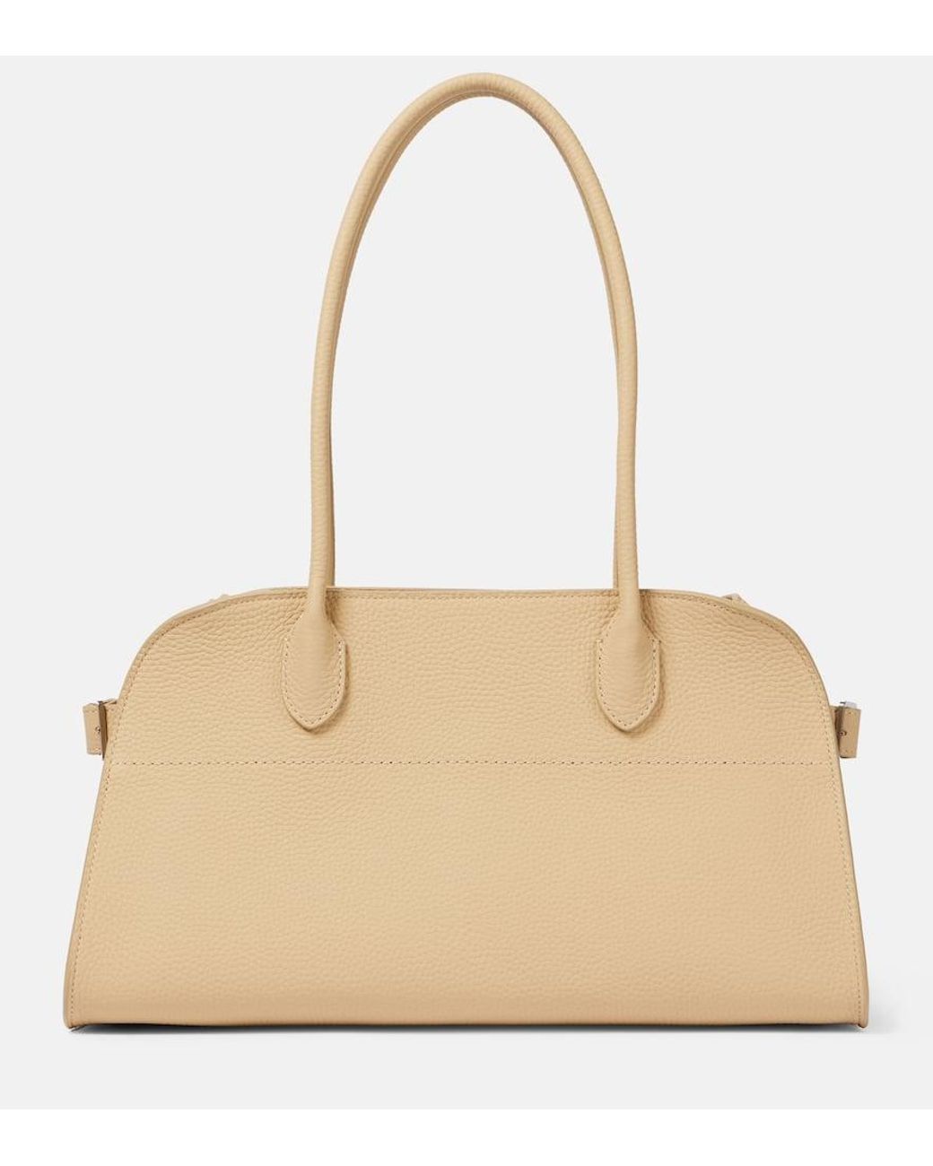 The Row Margaux 12 Leather Shoulder Bag in Natural | Lyst