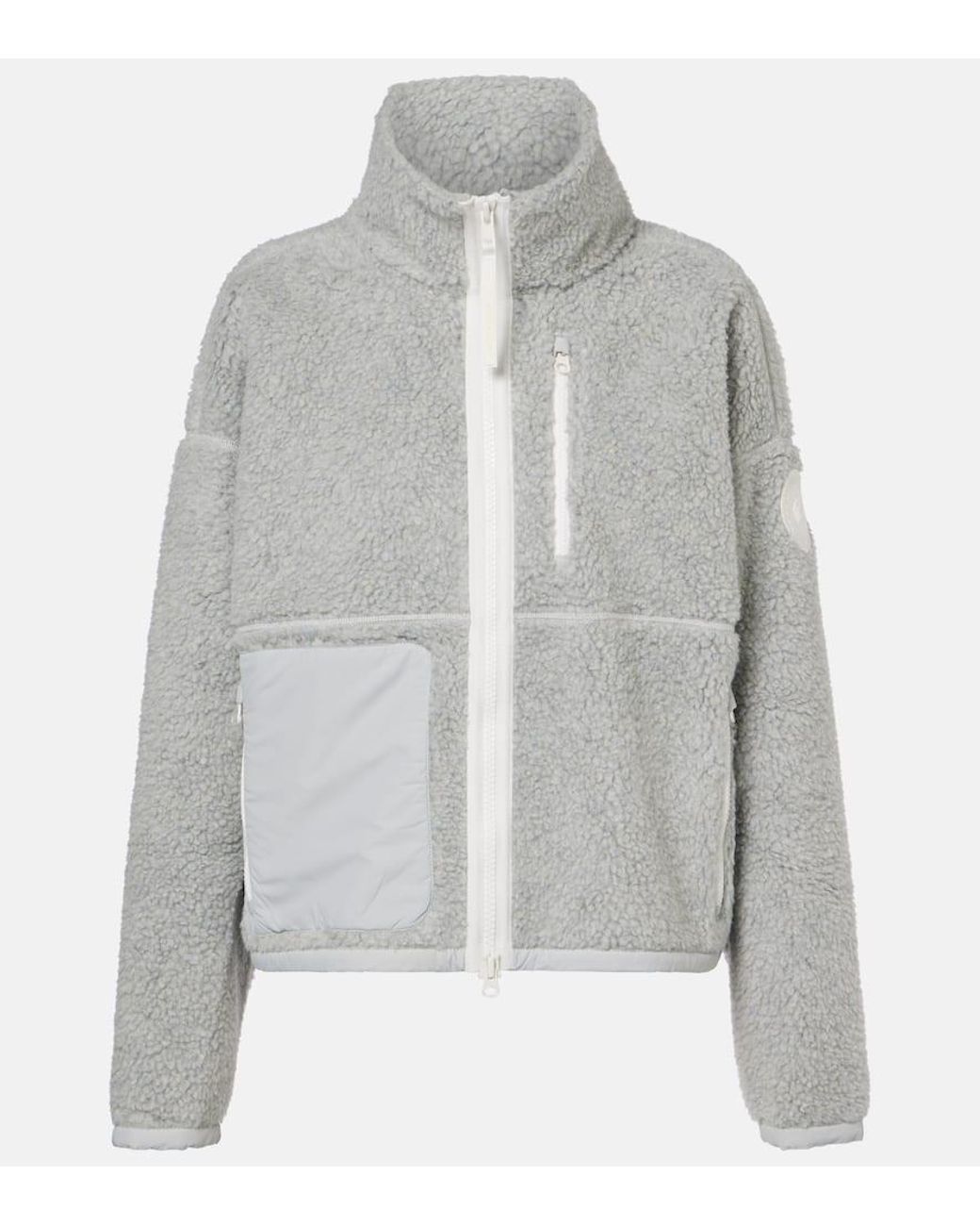 Canada Goose Simcoe Wool-Blend Fleece Jacket in Grey | Lyst UK