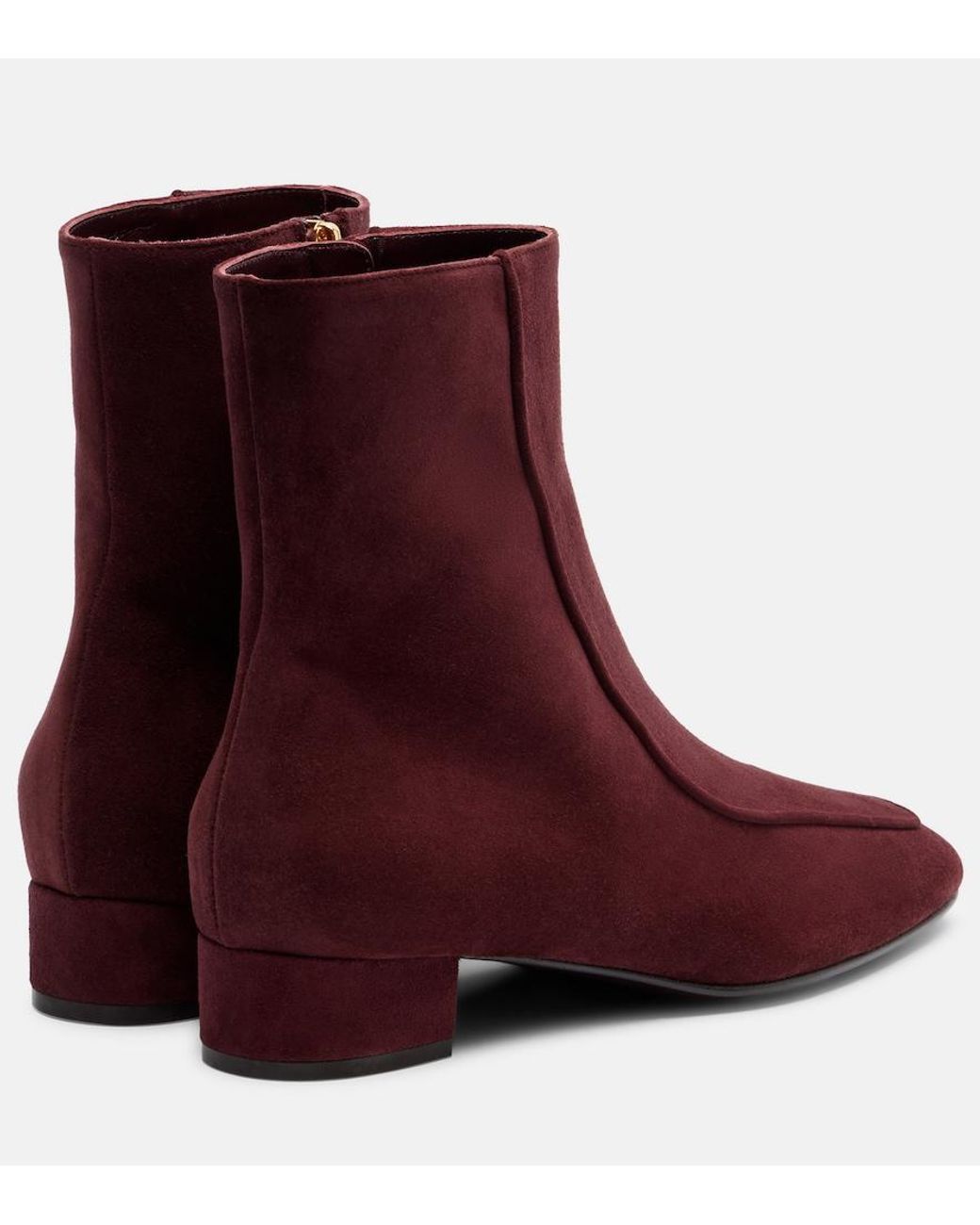 Herbert Levine Shadow Ban 30 Suede Ankle Boots in Red | Lyst