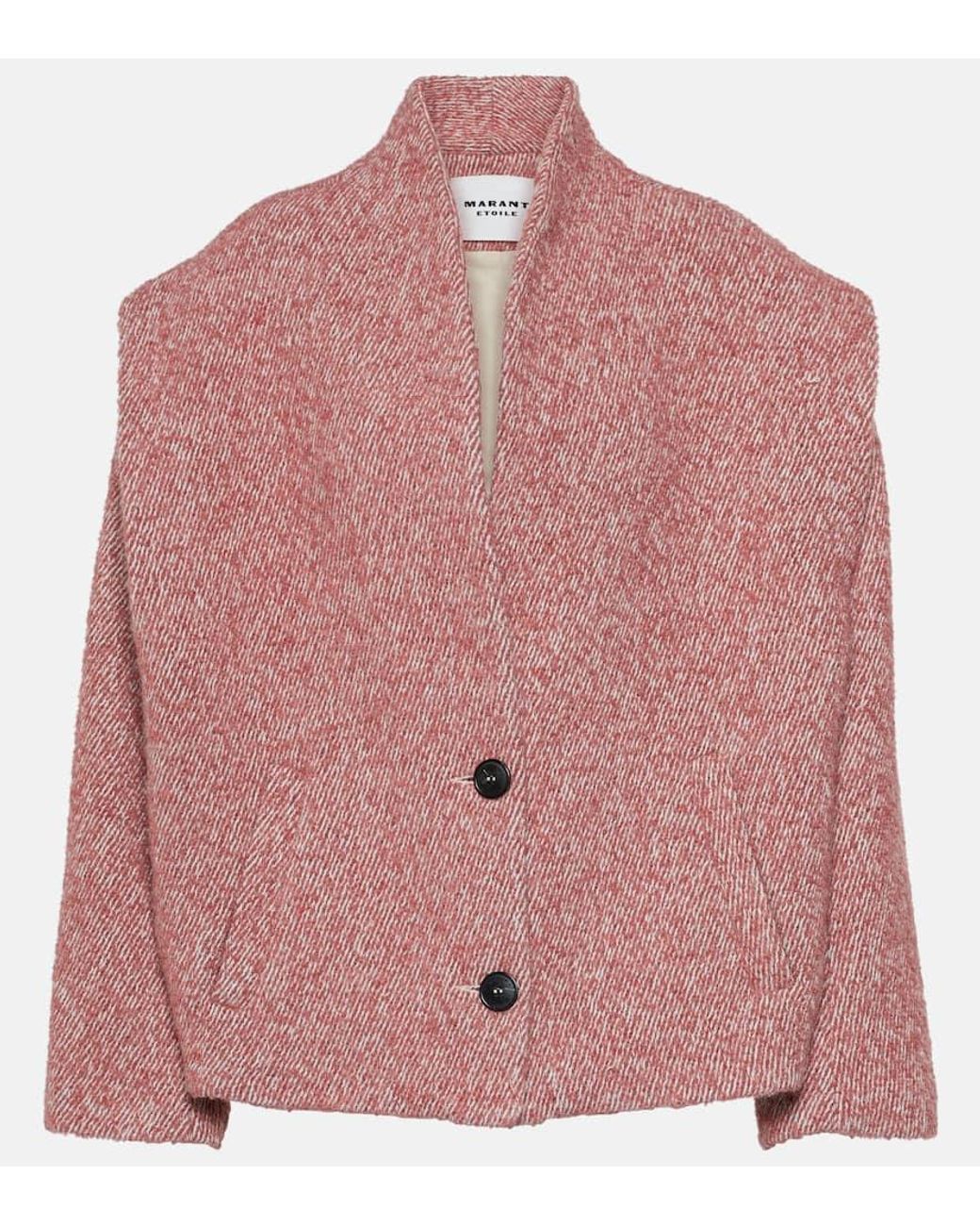Isabel Marant Drogo Boucle Jacket in Pink | Lyst