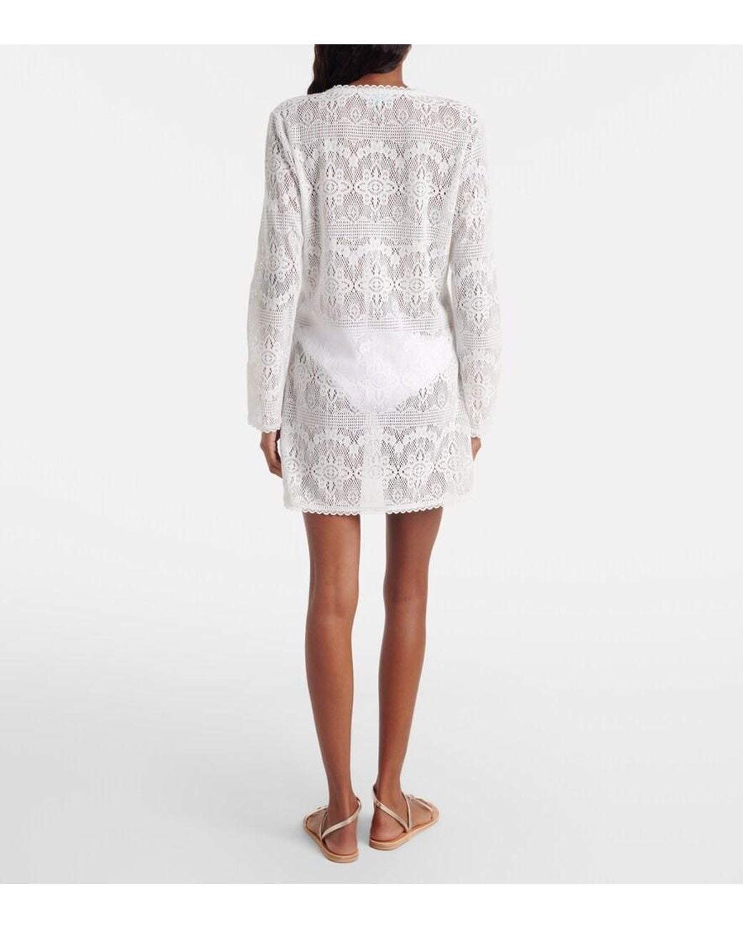 Melissa Odabash Joelle Crochet Beach Cover-Up in White | Lyst UK
