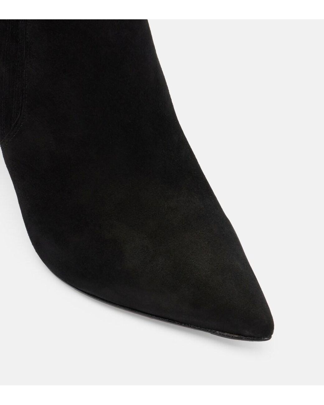 Veronica Beard Lisa 70 Suede Ankle Boots in Black | Lyst
