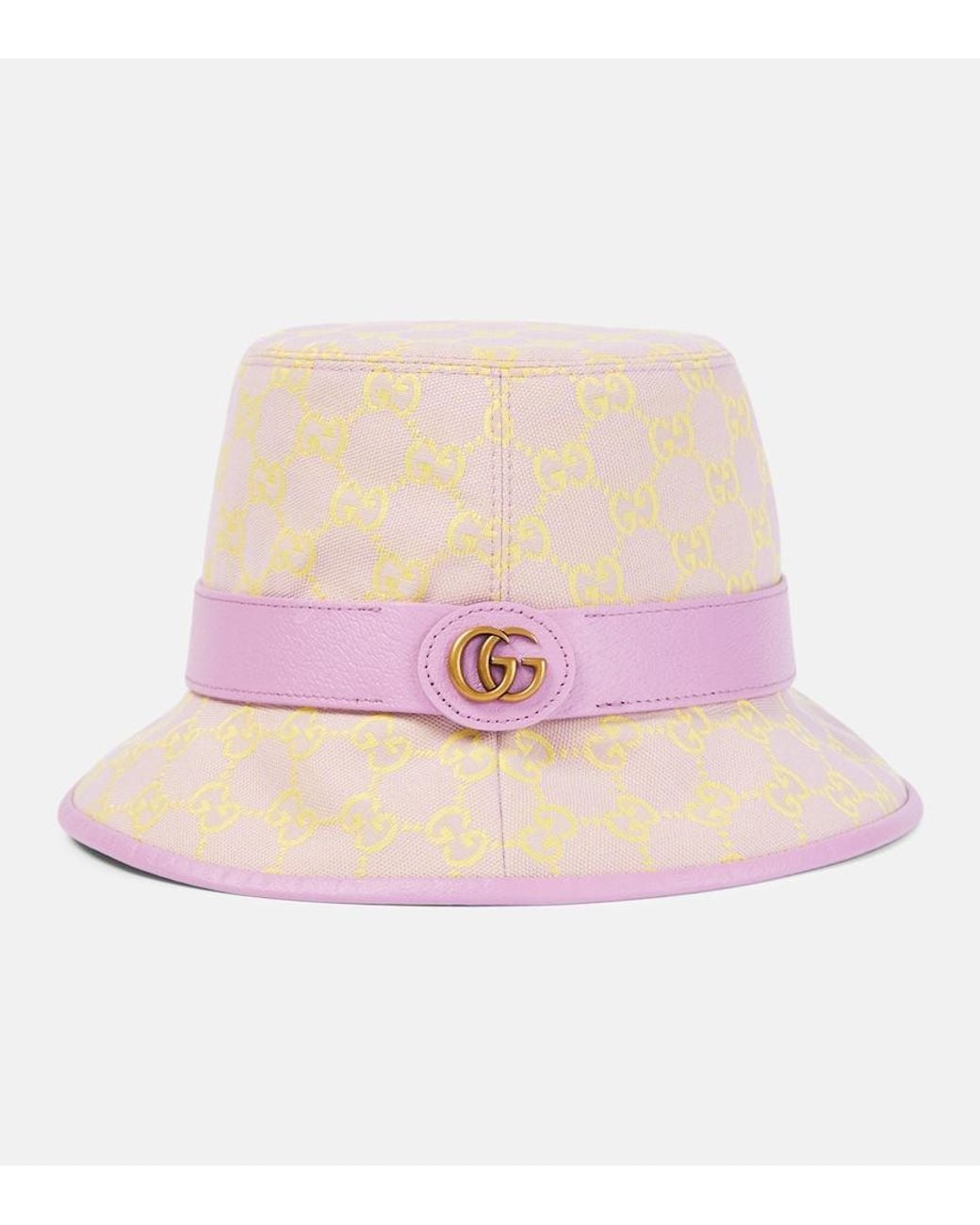 Gucci Hat With Monogram, in Pink | Lyst