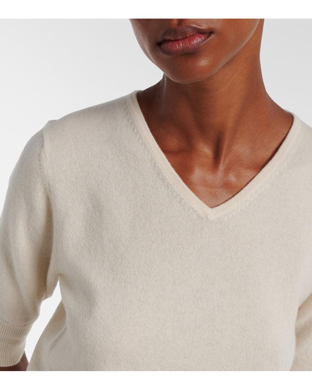 Extreme Cashmere Mel Cashmere Top in White | Lyst UK