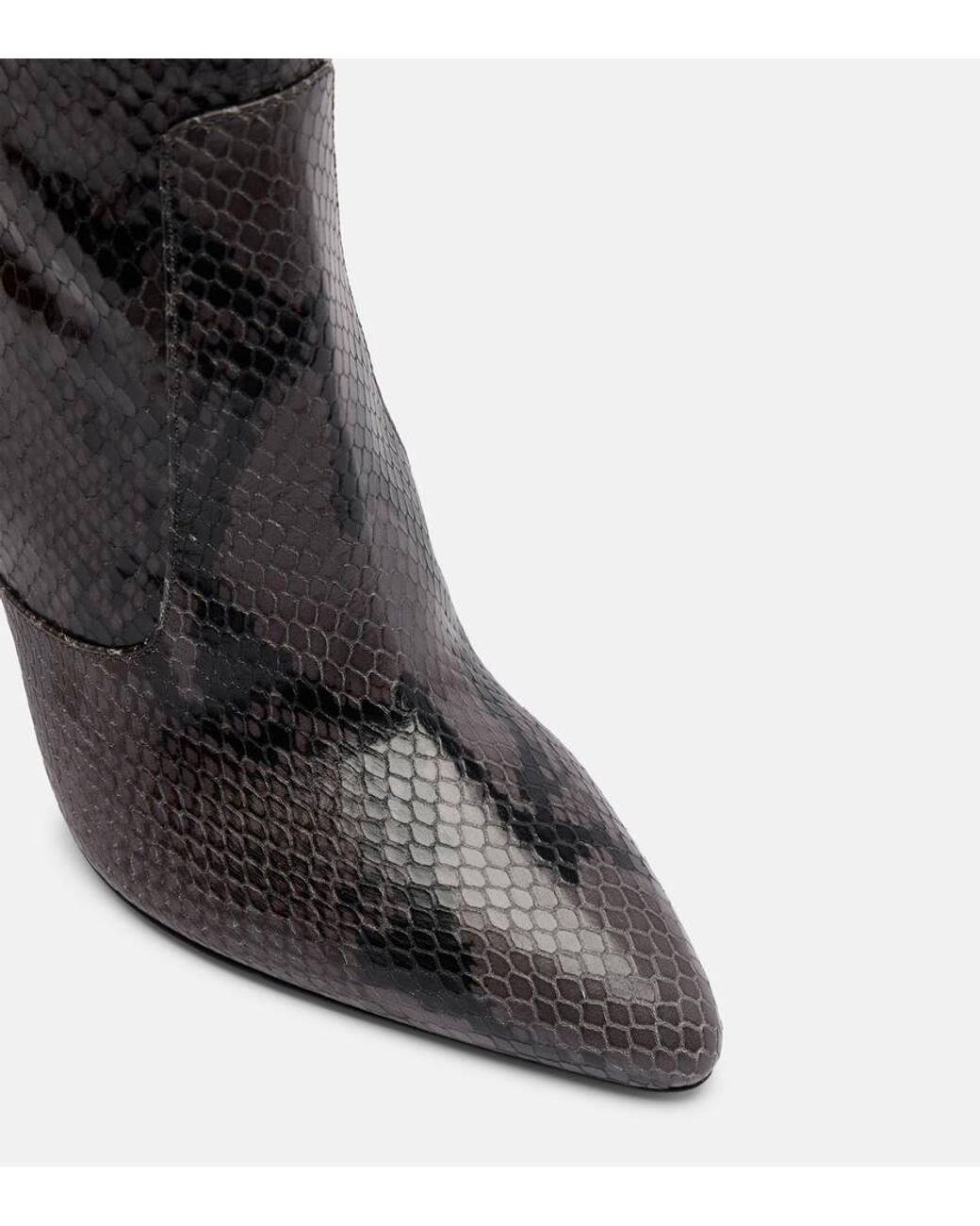 Paris Texas Elsa 100 Leather Knee-High Boots in Black | Lyst