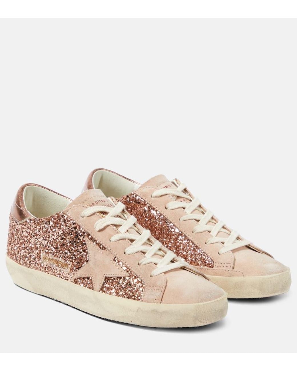 Pink Glitter Golden Goose