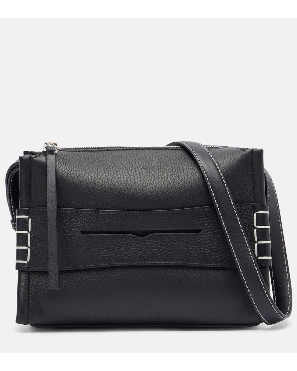 JW Anderson Loafer Small Leather Crossbody Bag in Black | Lyst UK