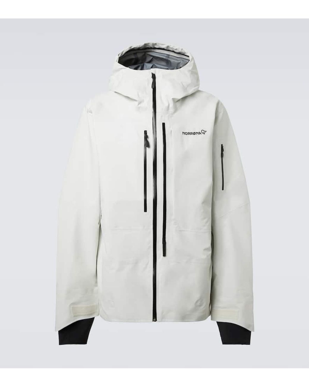 Norrøna Lofoten Hooded Ski Jacket in White for Men | Lyst