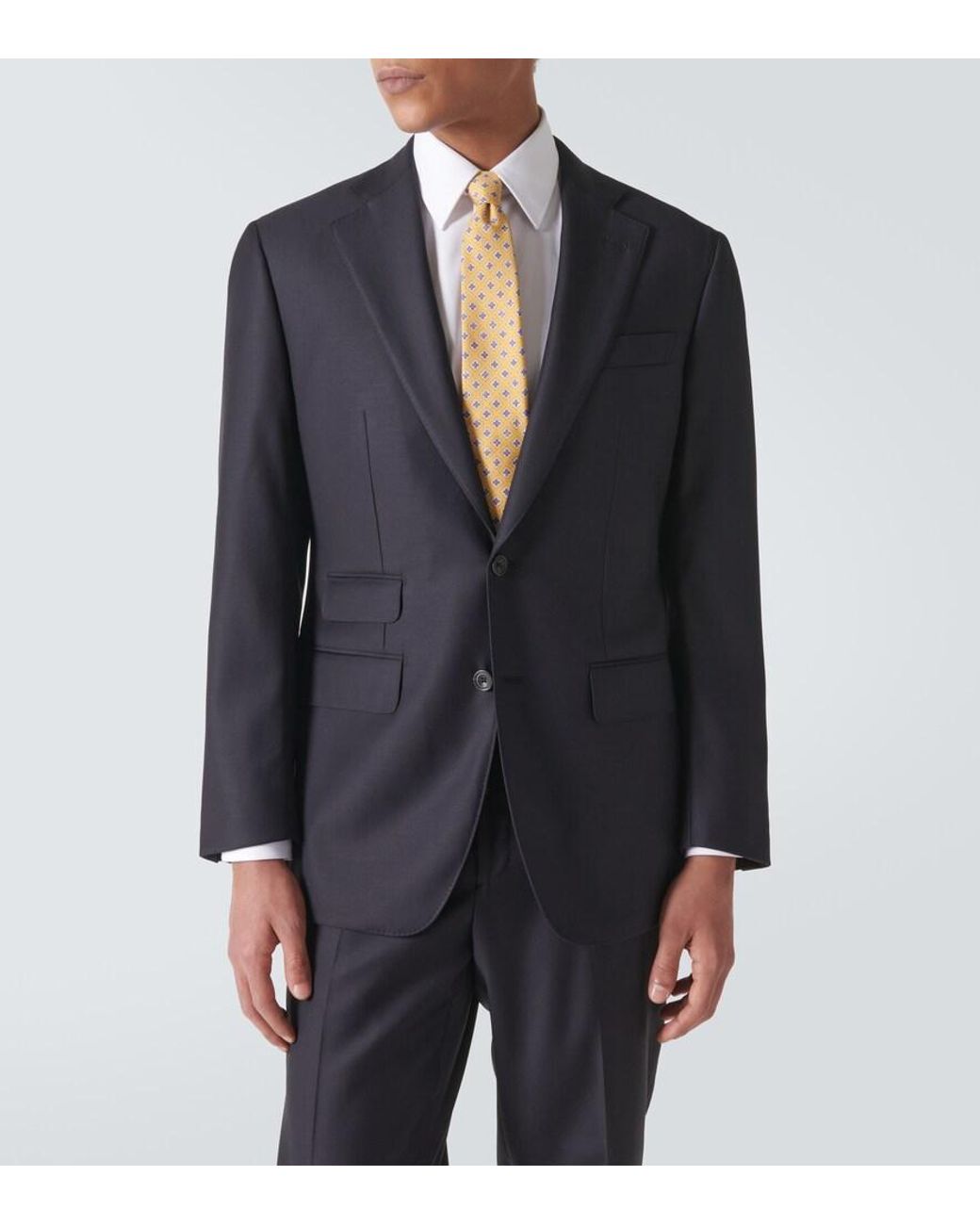 Thom Sweeney Weighhouse Wool Suit in Blue for Men | Lyst