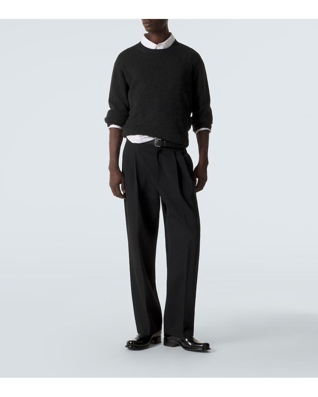 The Row Kai Leather Derby Shoes in Black for Men | Lyst