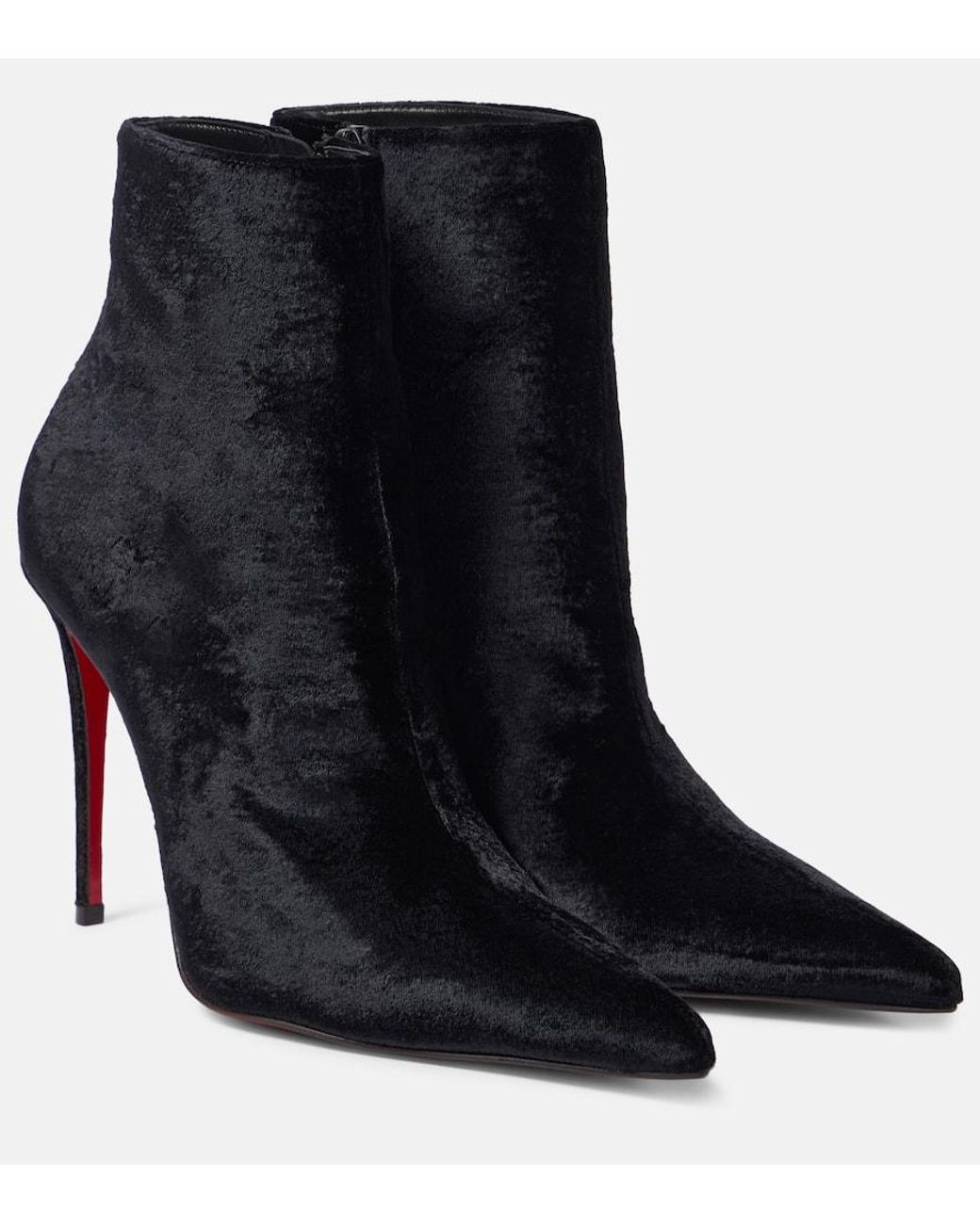 Christian Louboutin Kate Max 100 Sock Boots in Black | Lyst