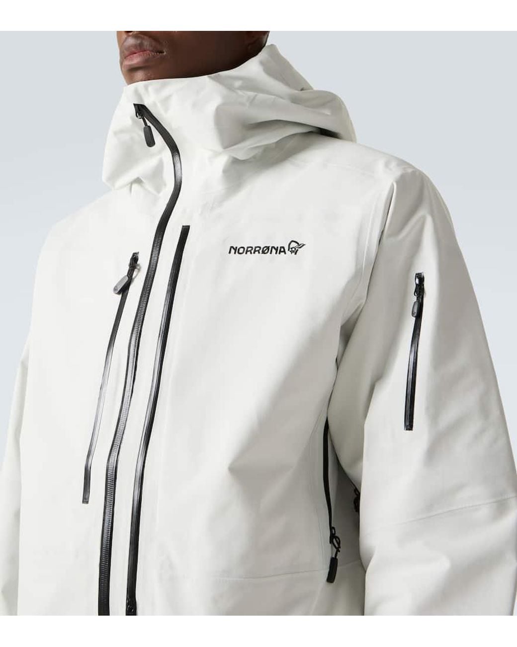 Norrøna Lofoten Hooded Ski Jacket in White for Men | Lyst