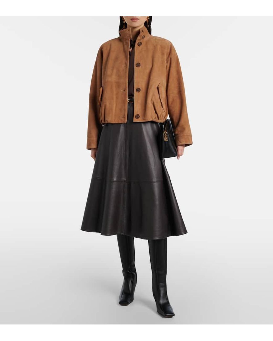 Jonathan Simkhai Marley Suede Jacket in Brown | Lyst UK