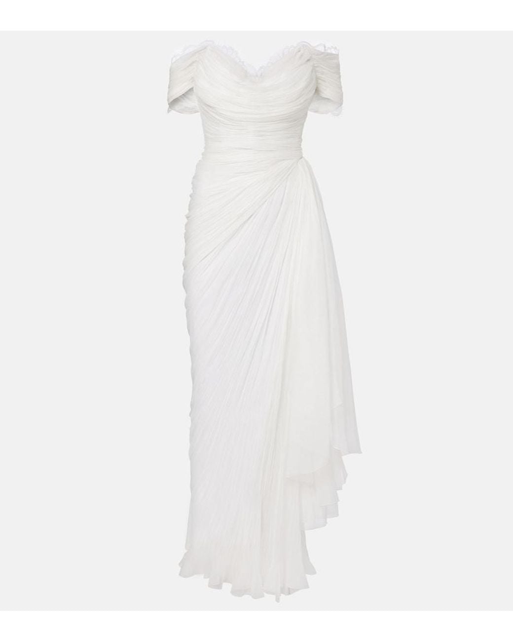Maria Lucia Hohan Bridal Dalia Silk Gown in White | Lyst