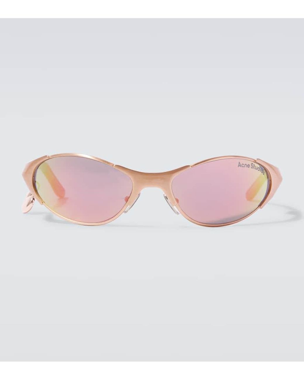 Acne Studios Oval Sunglasses in Pink for Men | Lyst UK