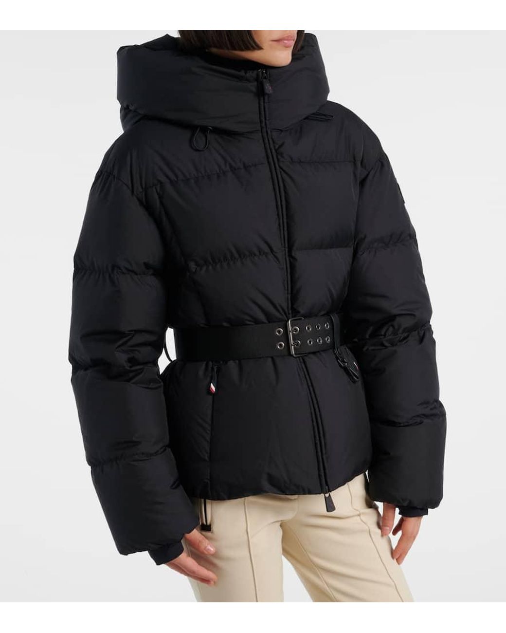 Moncler Nisene Down Ski Jacket in Black | Lyst