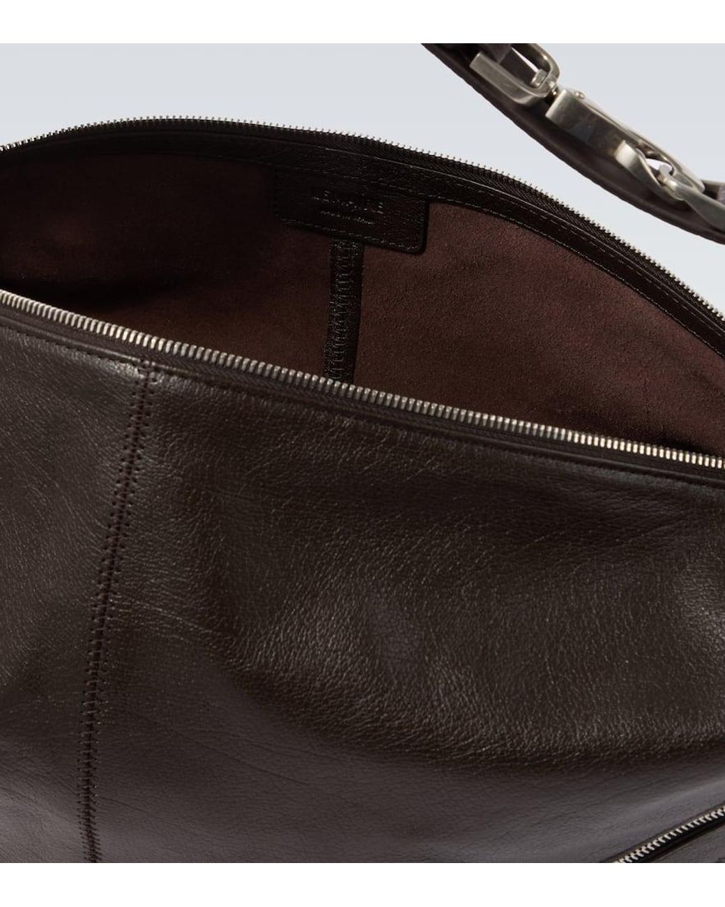 Lemaire Quiver Clip Leather Shoulder Bag in White for Men | Lyst