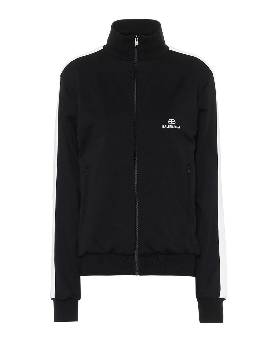 Balenciaga Technical-jersey Track Jacket in Black - Lyst
