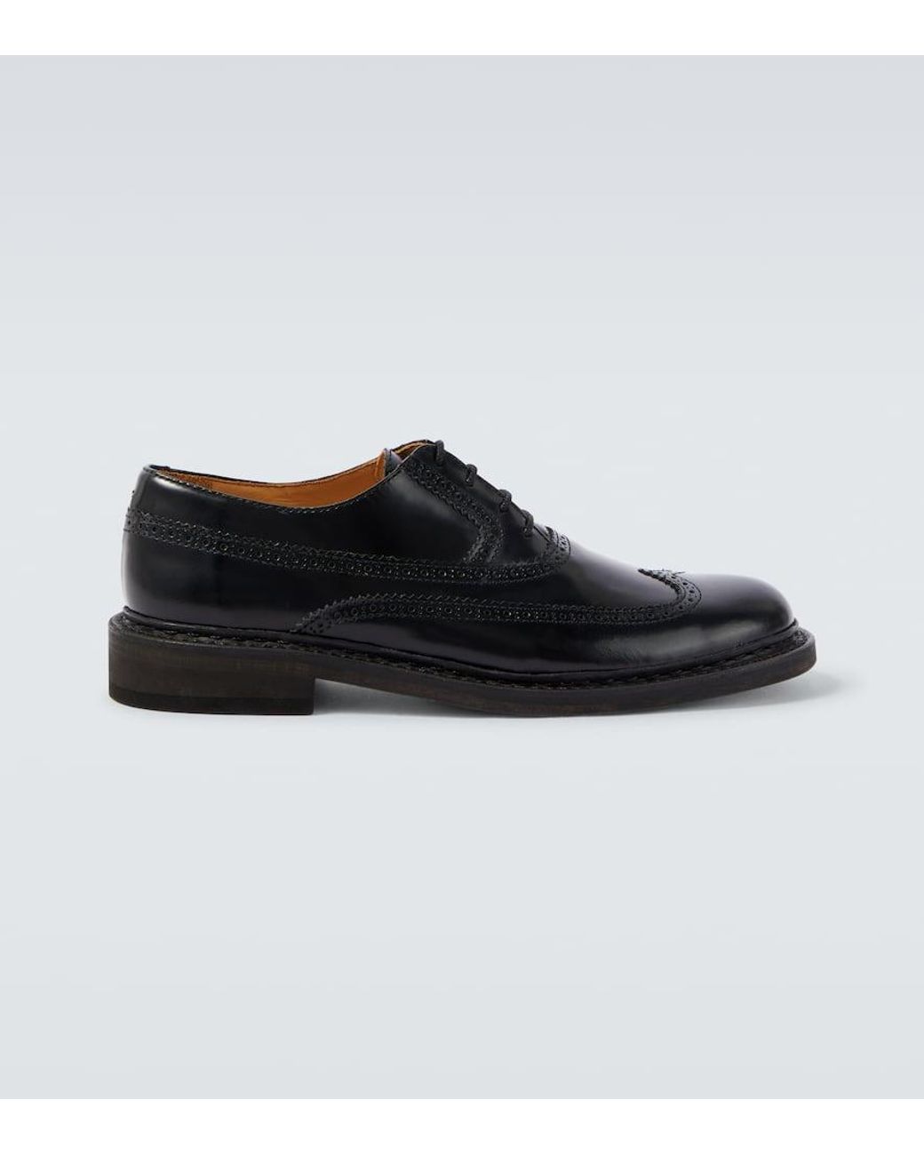 Our Legacy Brogue Parade Leather Derby Shoes in Black for Men | Lyst UK