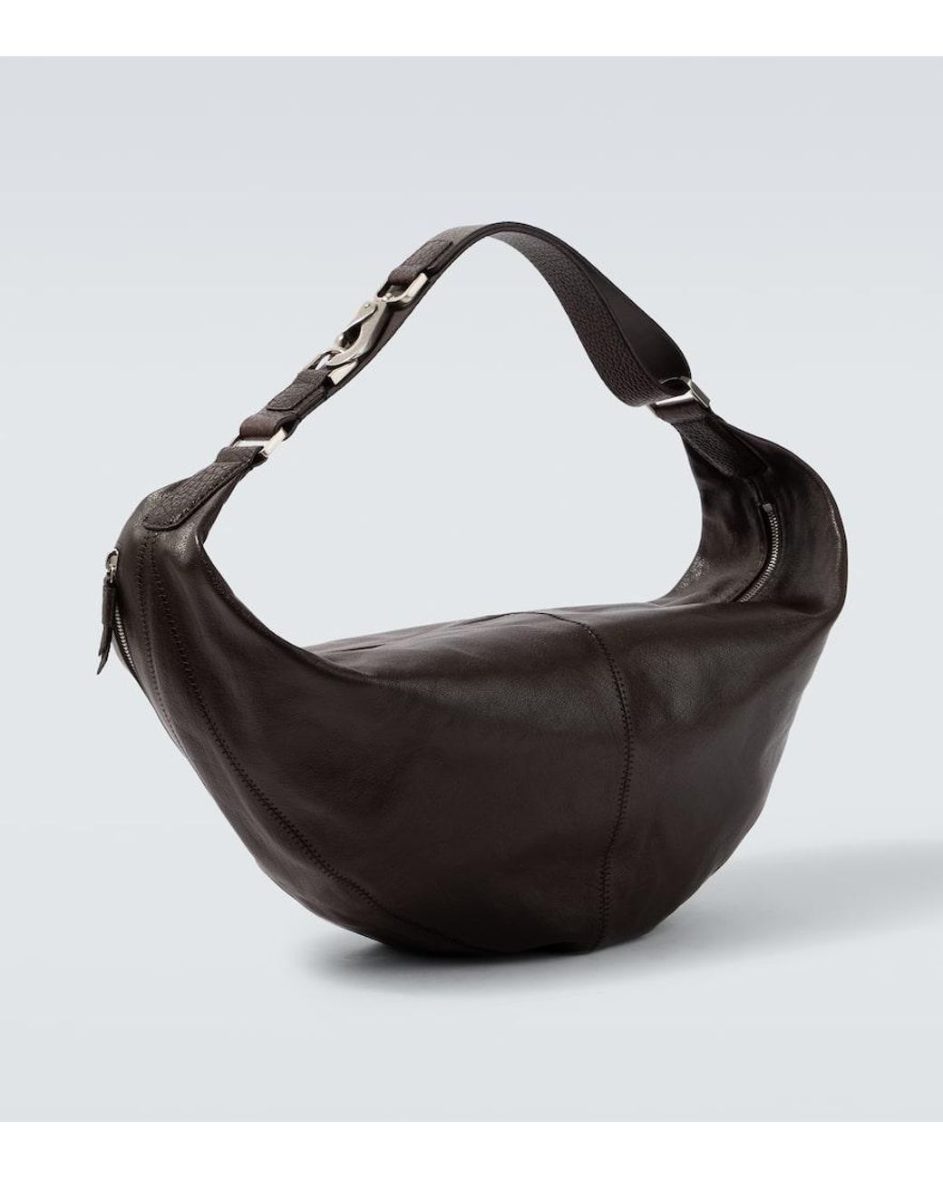 Lemaire Quiver Clip Leather Shoulder Bag in White for Men | Lyst