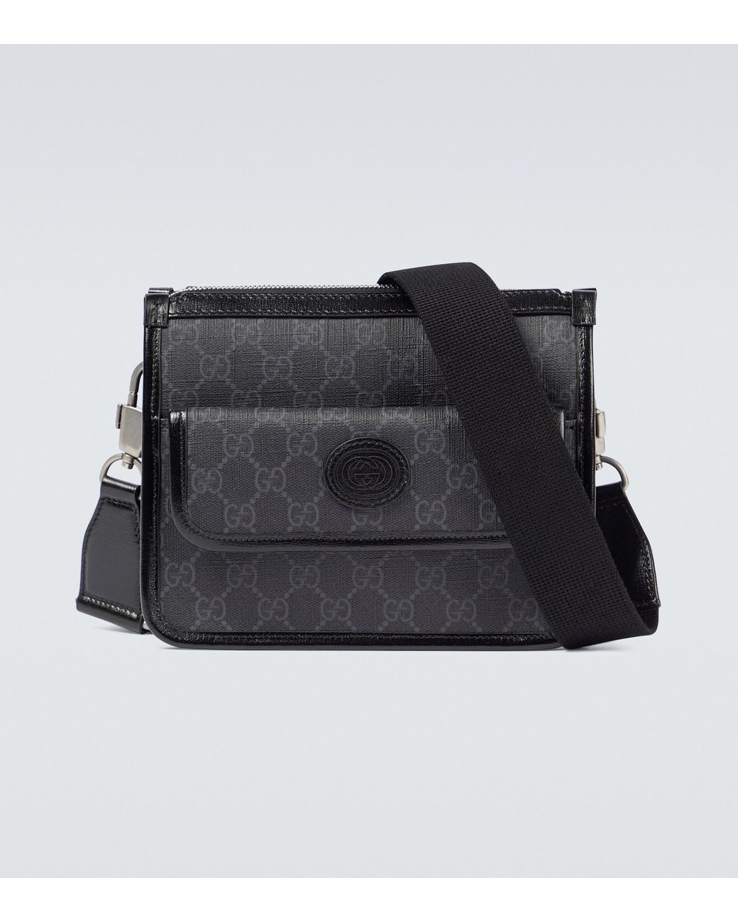 Gucci Messenger Bag With Interlocking G in Black for Men | Lyst