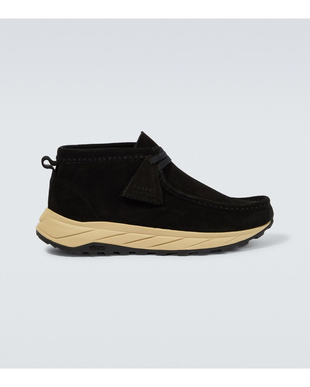 Clarks Wallabee Eden Suede Sneakers in Black for Men | Lyst UK