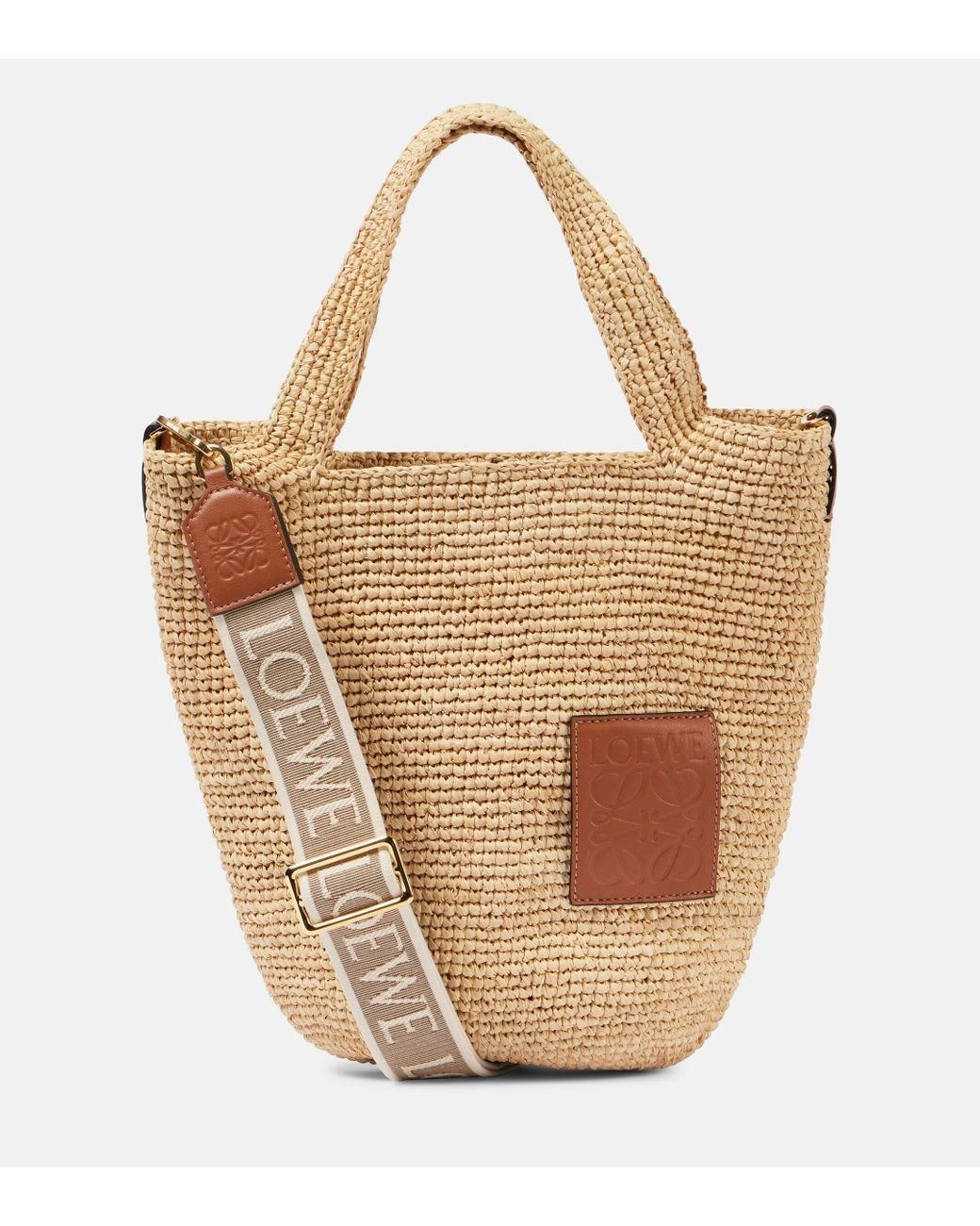 Loewe Paula's Ibiza Slit Mini Raffia Tote | Lyst UK