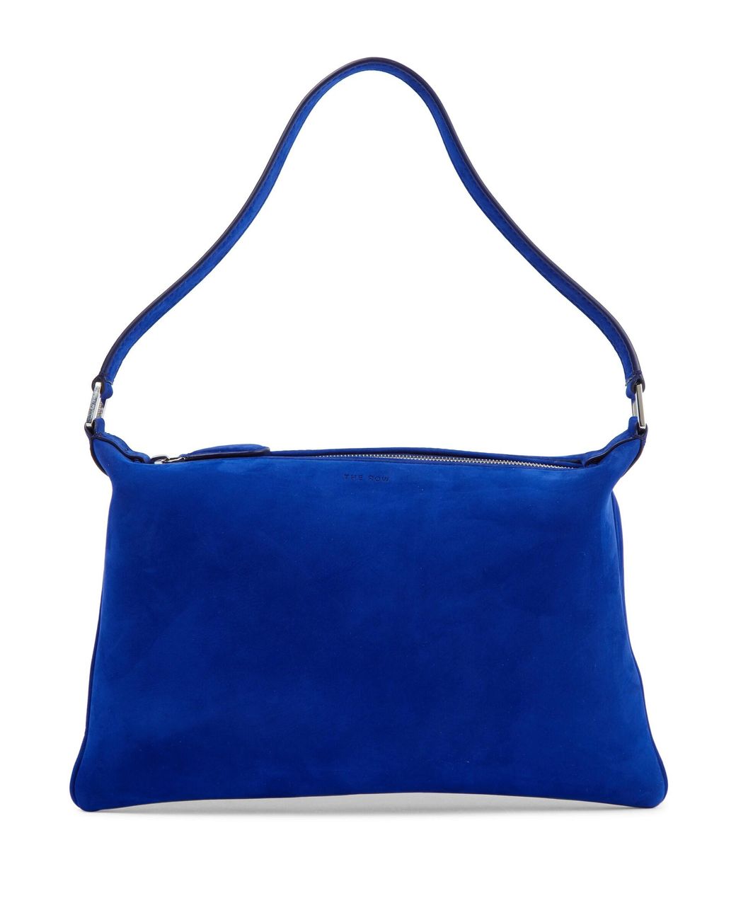 The Row Morgan Small Leather Shoulder Bag in Blue | Lyst
