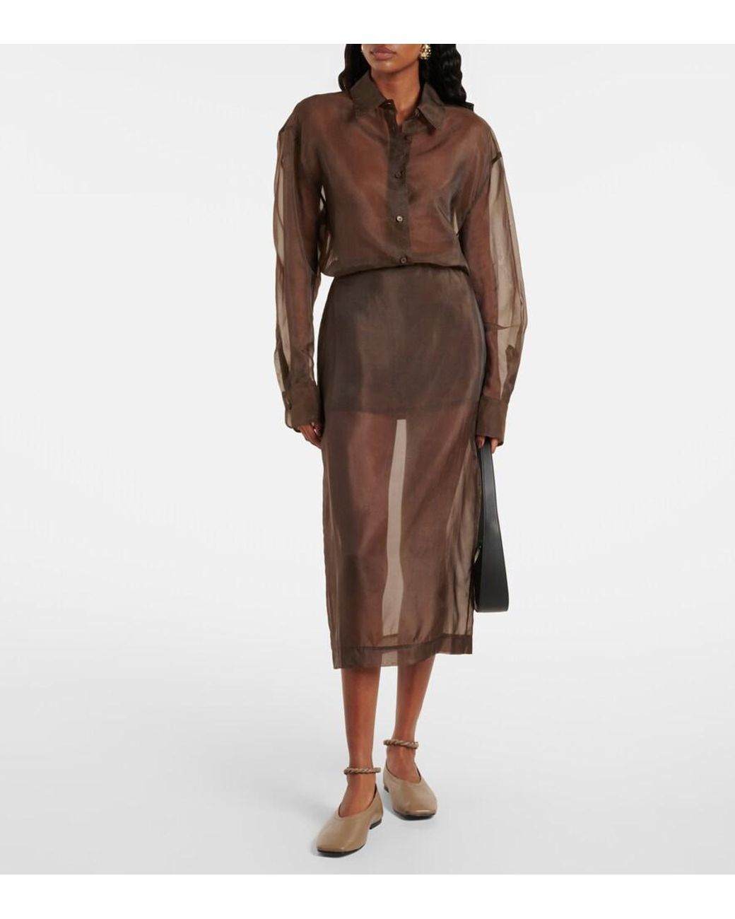 A.Emery Steele Leather Ballet Flats in Brown | Lyst