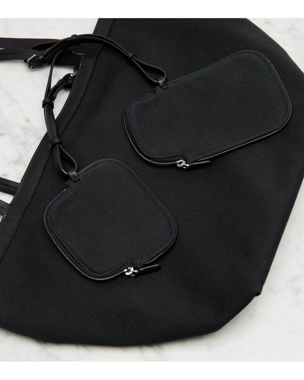 The Row Park Three Stitch Reversible Canvas Tote Bag in Black | Lyst