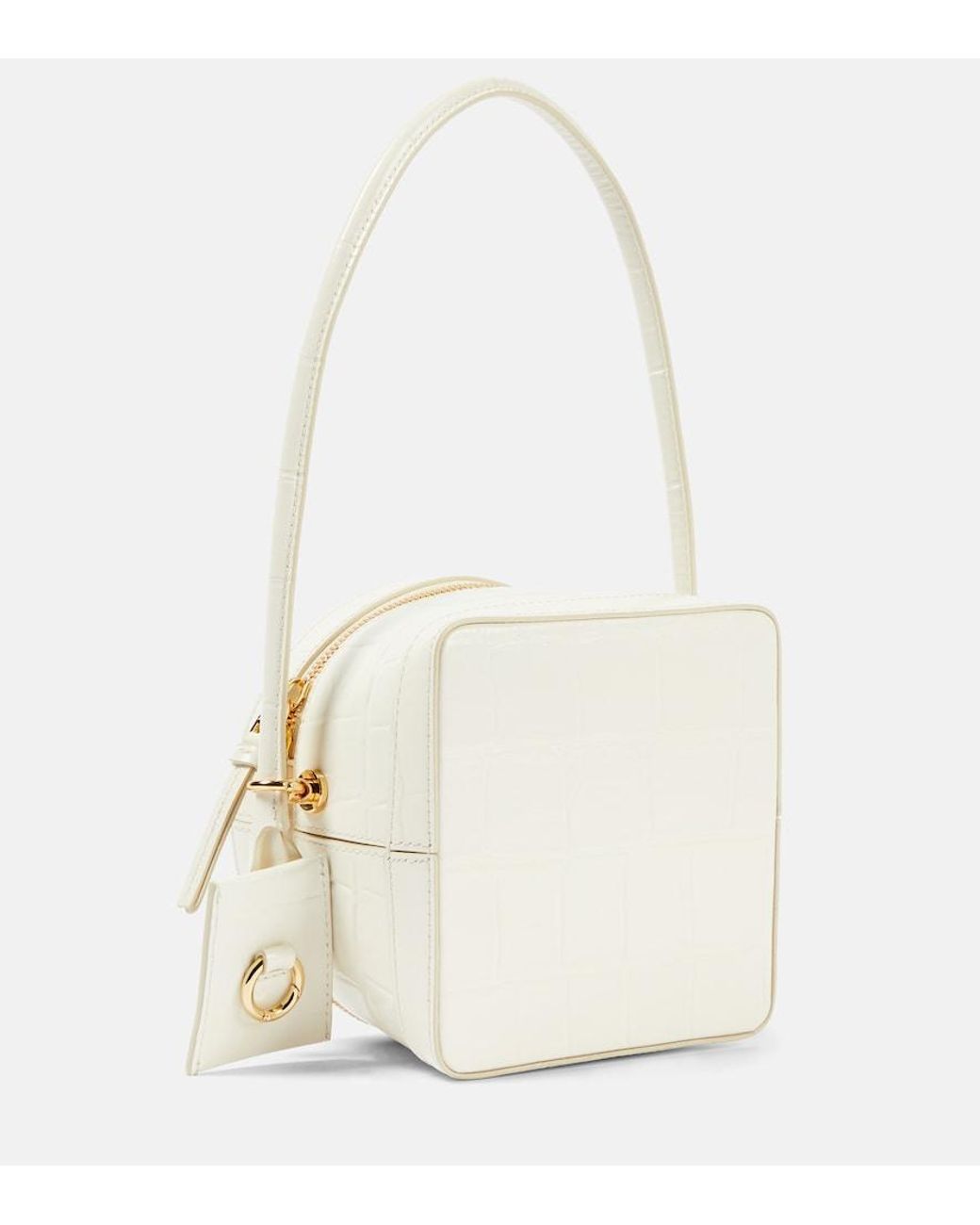 Jacquemus Le Vanito Leather Shoulder Bag in White | Lyst