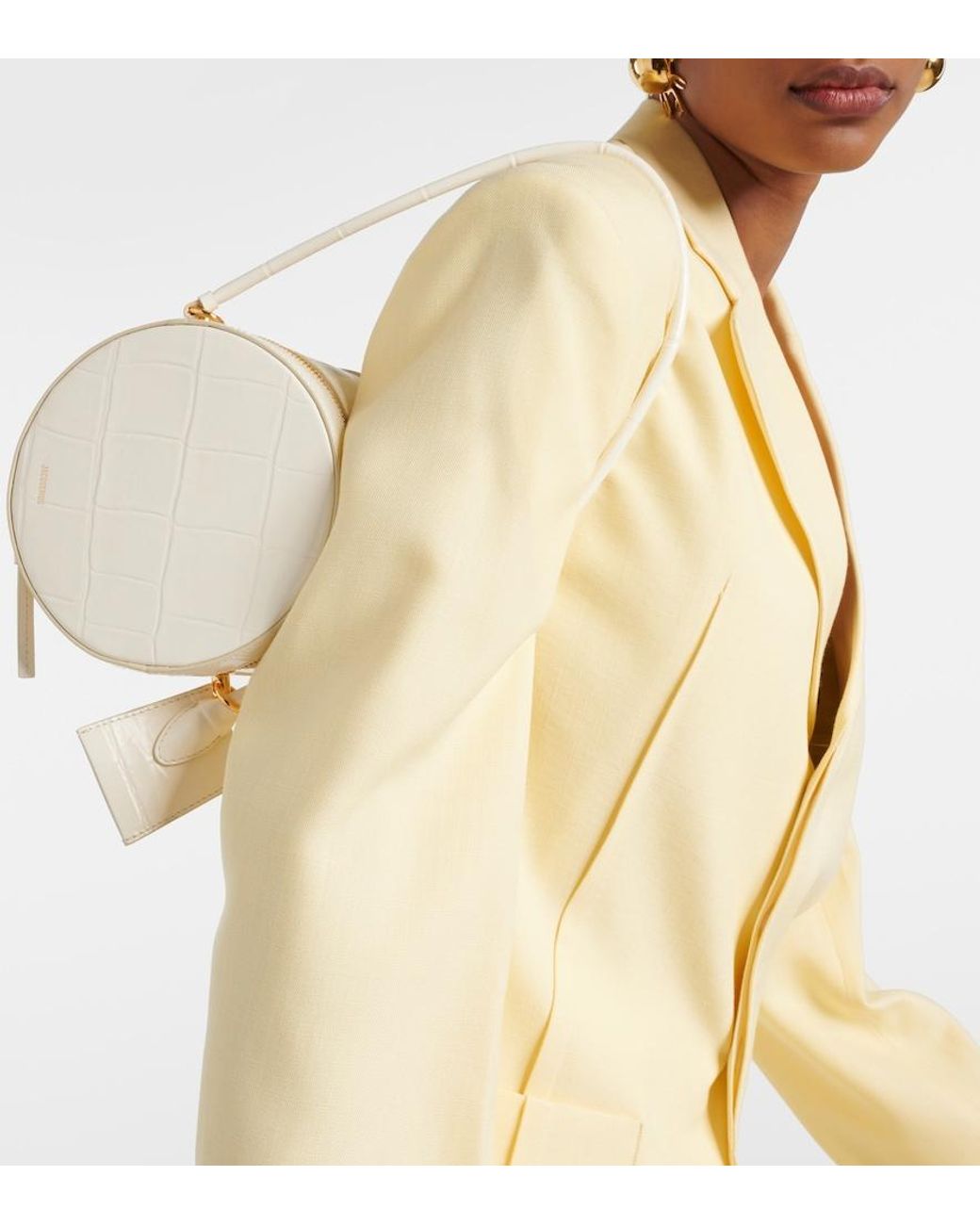 Jacquemus Le Vanito Leather Shoulder Bag in White | Lyst