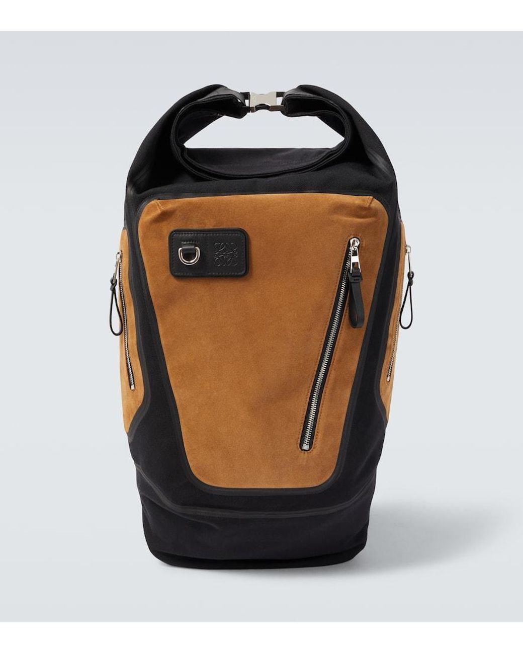 Loewe Flex Canvas And Suede Backpack in Black for Men | Lyst