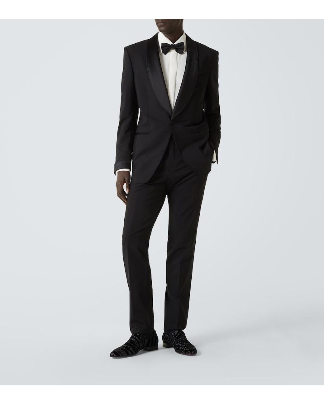 Christian Louboutin Dandy Chick Velvet Loafer in Black for Men | Lyst