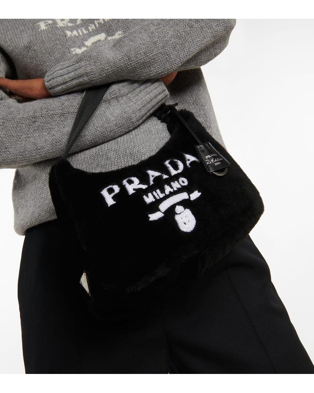 Prada Re-Edition 2000 Bag in Black | Lyst