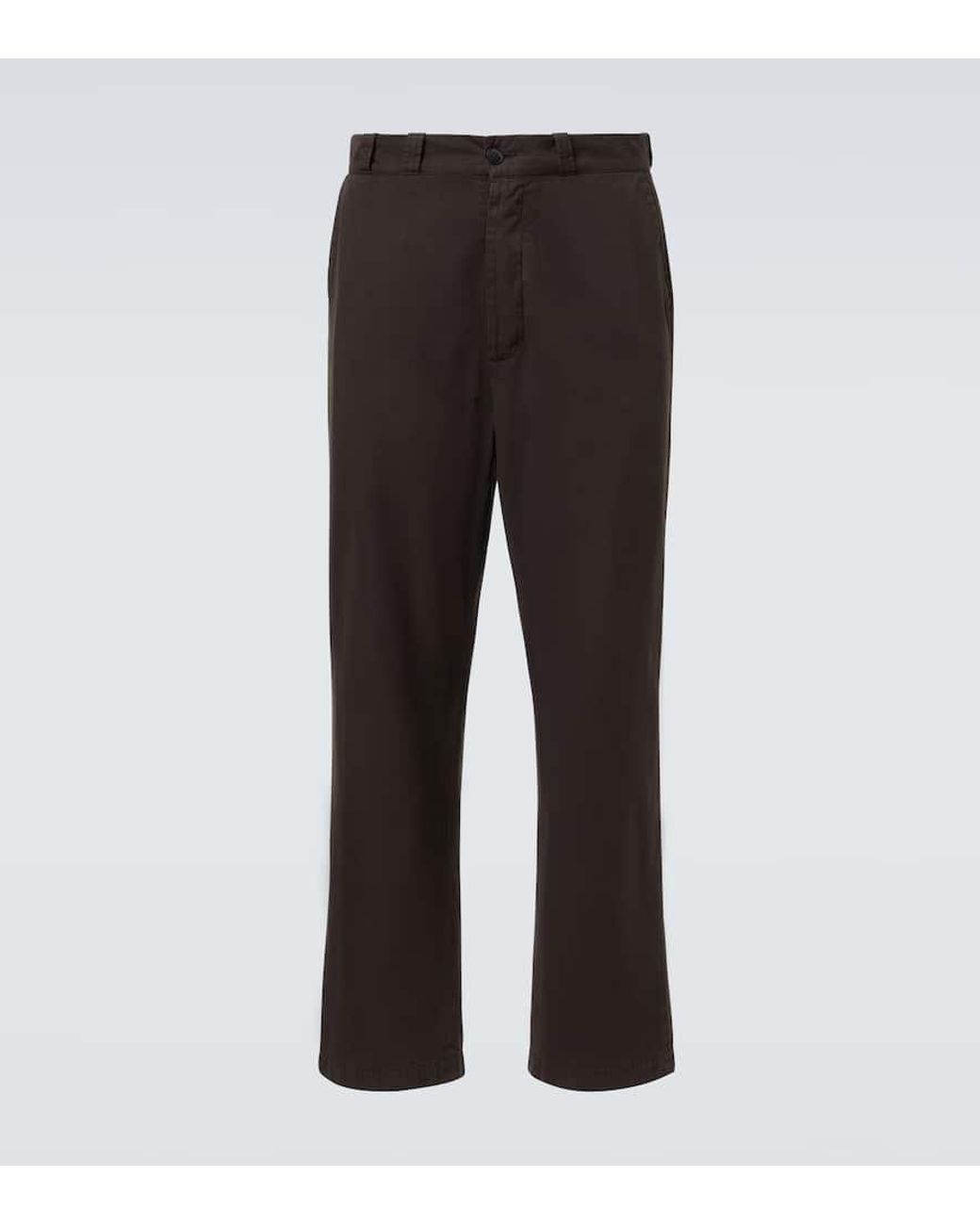 The Row Ottis Cotton And Cashmere Straight Pants in Black for Men | Lyst UK