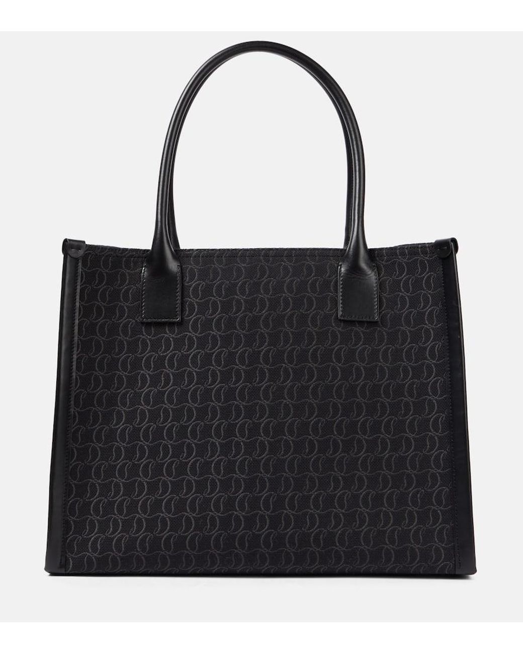 Christian Louboutin By My Side E/W Large Canvas Tote Bag in Black | Lyst UK