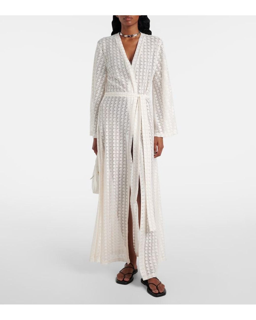 Melissa Odabash Melissa Wrap Dress in White | Lyst