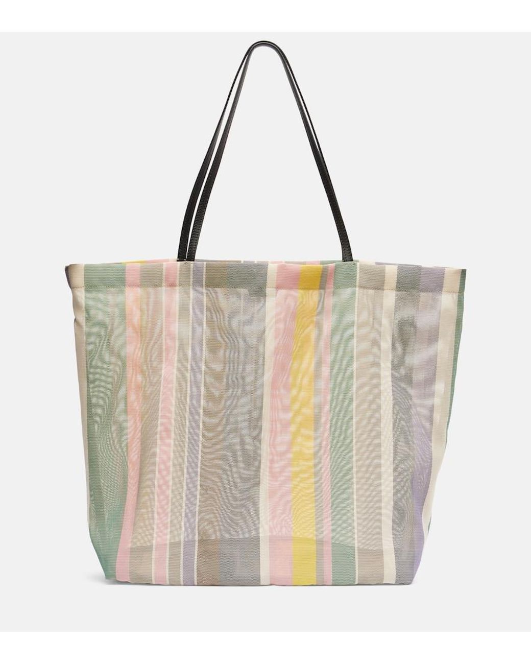 The Row Barn Mini Mesh Tote Bag in White | Lyst