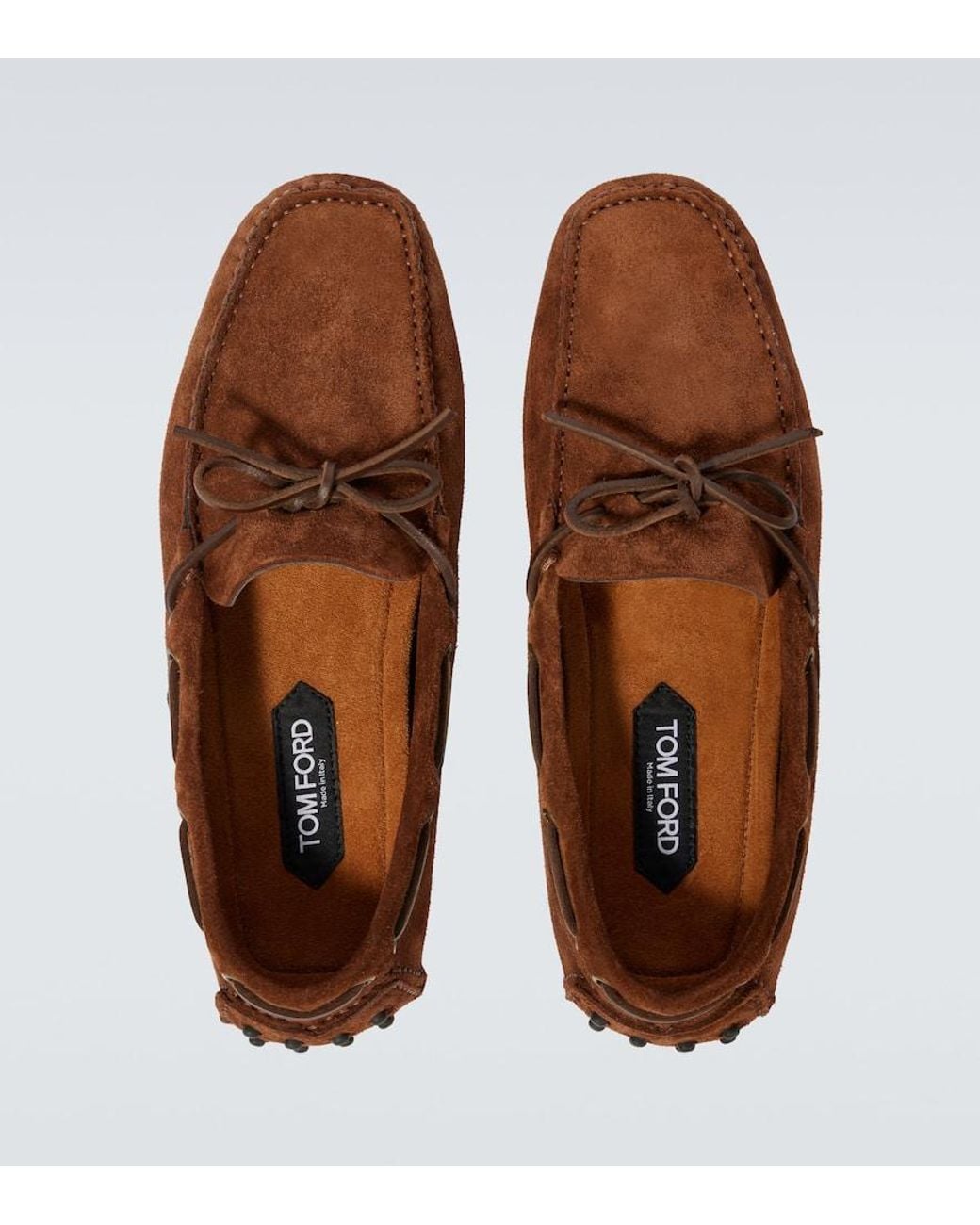 Tom Ford Rod Suede Driving Shoes in Brown for Men | Lyst