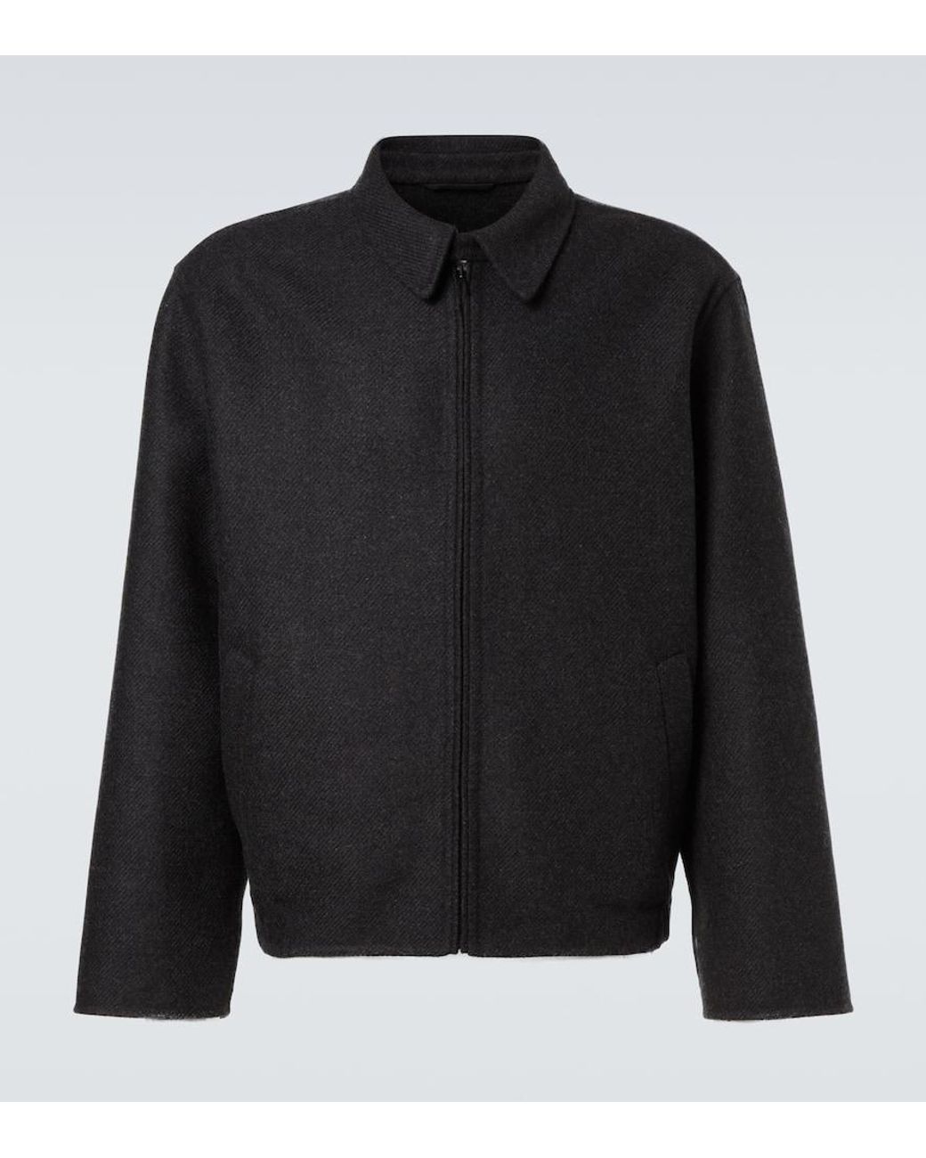 The Row Dantes Wool And Cashmere Jacket in Black for Men | Lyst