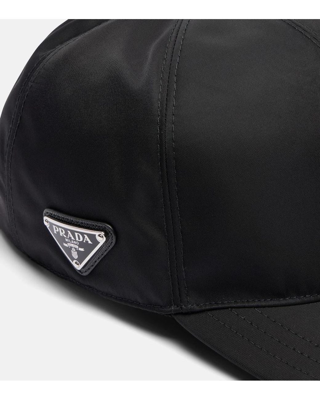 Prada Re-Nylon Baseball Cap in Black | Lyst UK