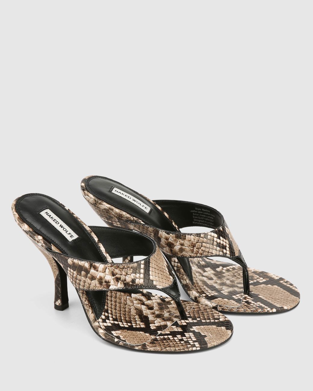 Naked Wolfe Martine Snake in Metallic | Lyst UK