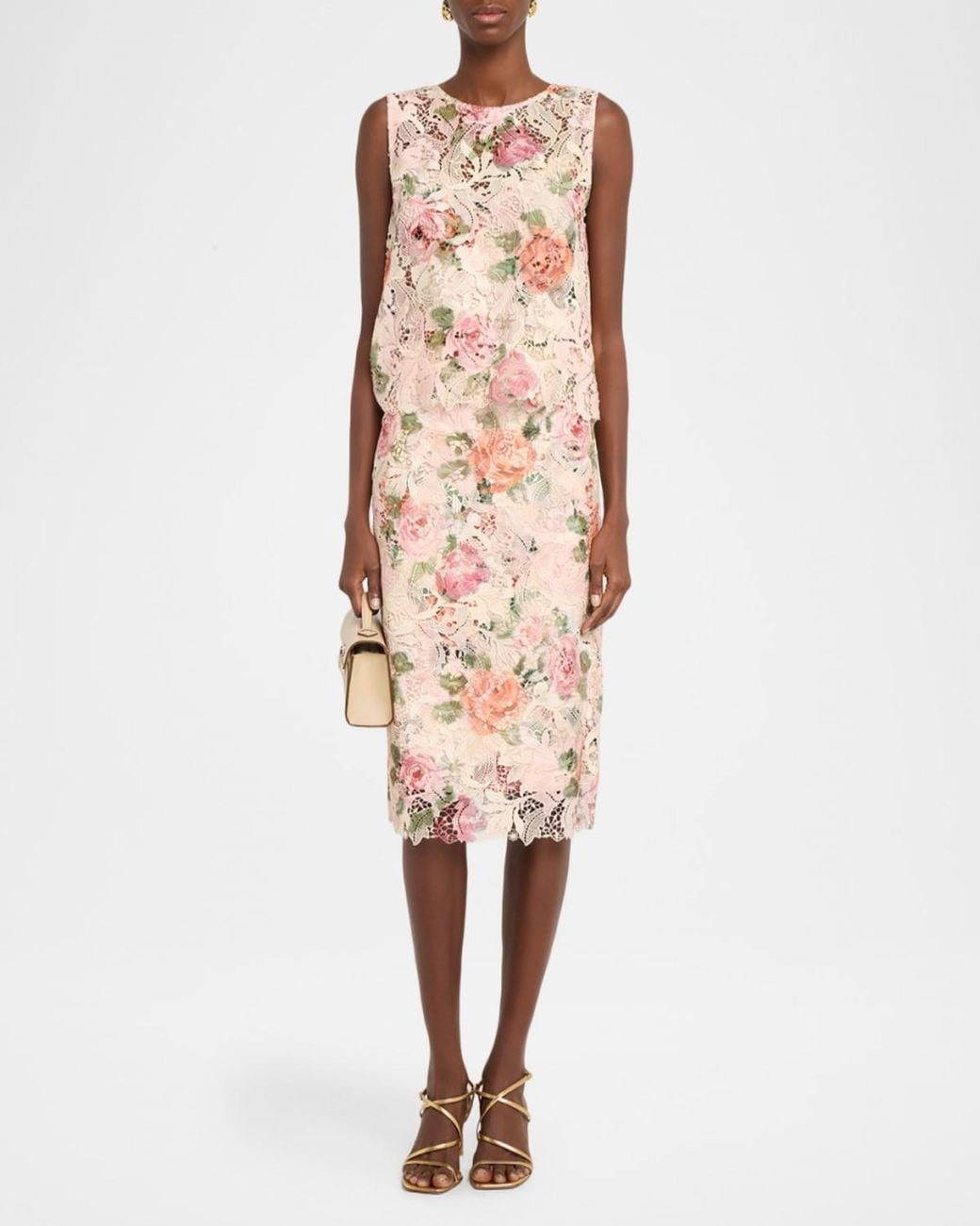 Emanuel Ungaro Claro Floral Lace Midi Skirt | Lyst