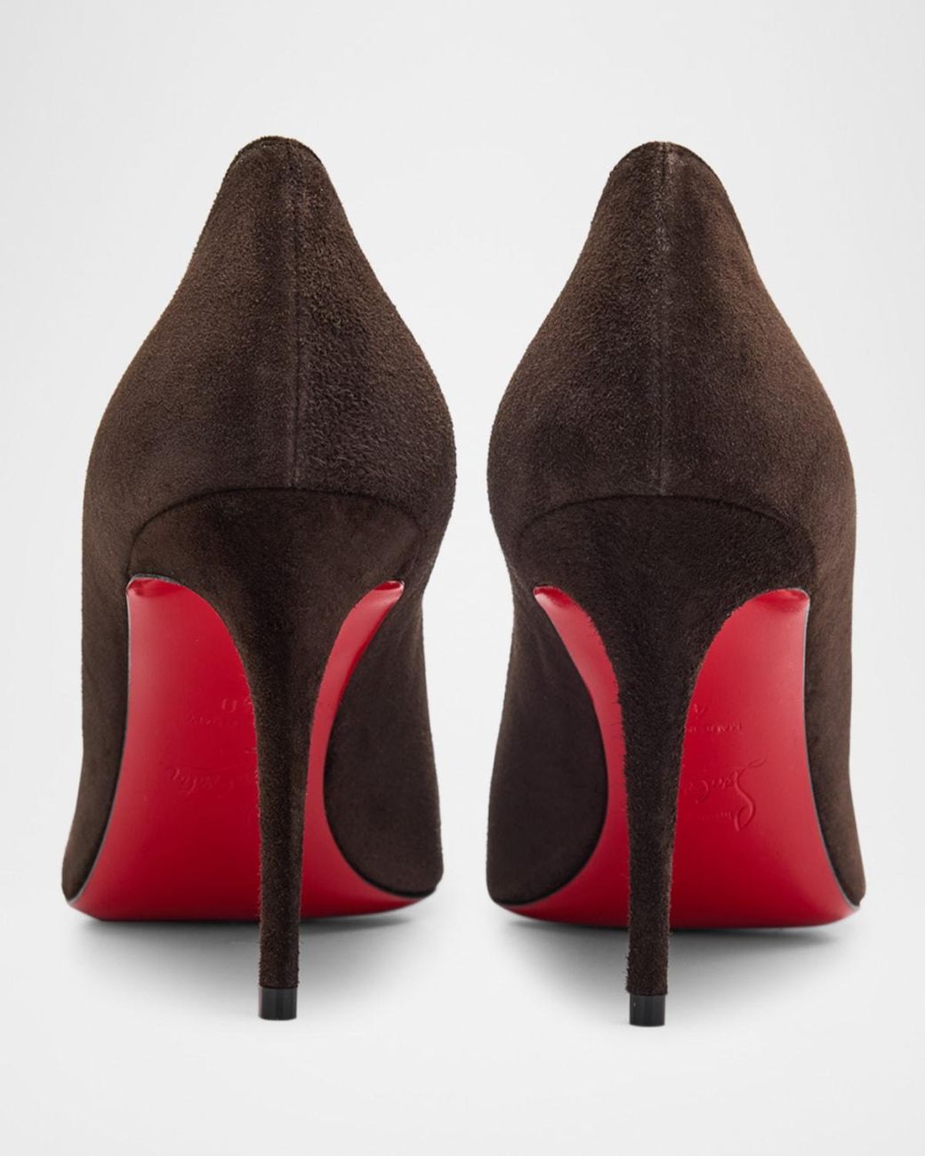 Christian Louboutin 85Mm Kate Suede Classic Pumps in White | Lyst