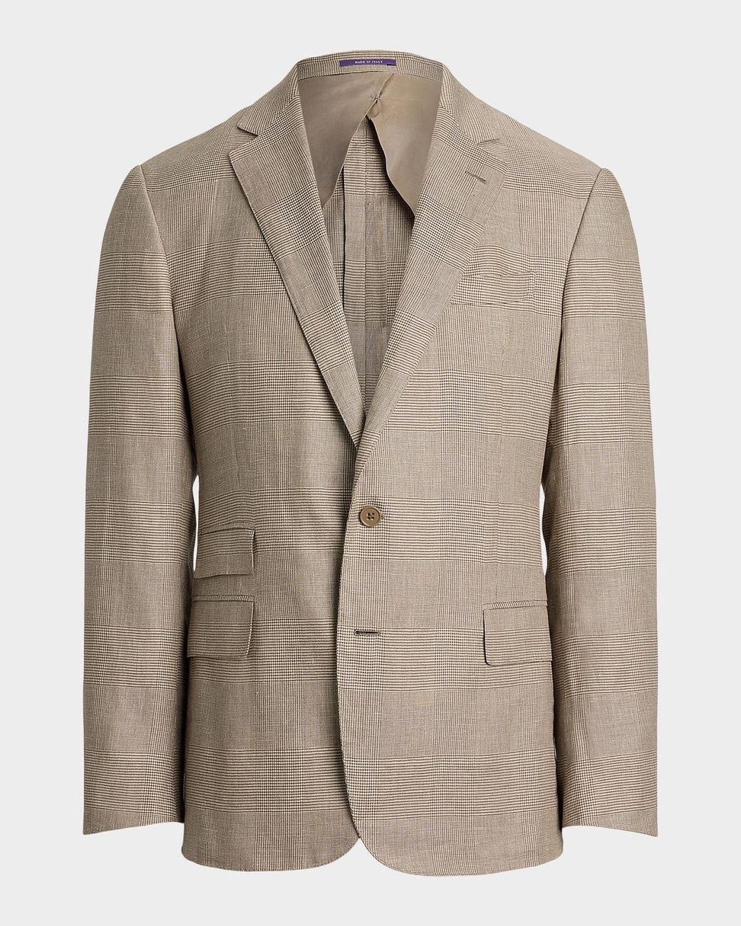 Ralph Lauren Apos;S Kent Glen Plaid Linen And Mulberry Silk Sport Coat ...