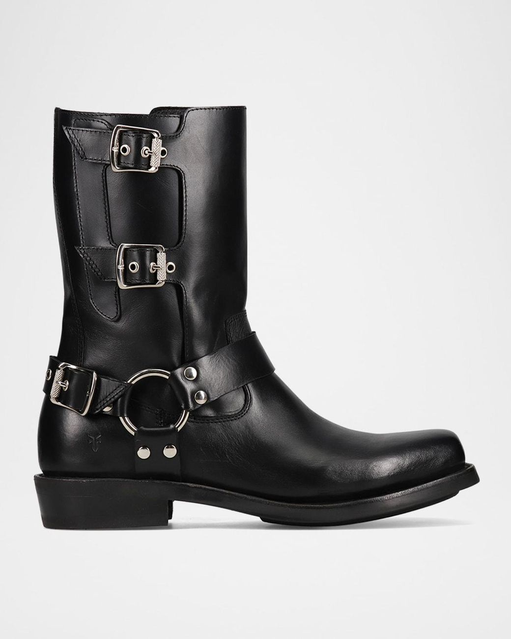 Frye Conway Harness Moto Boots in Black for Men | Lyst