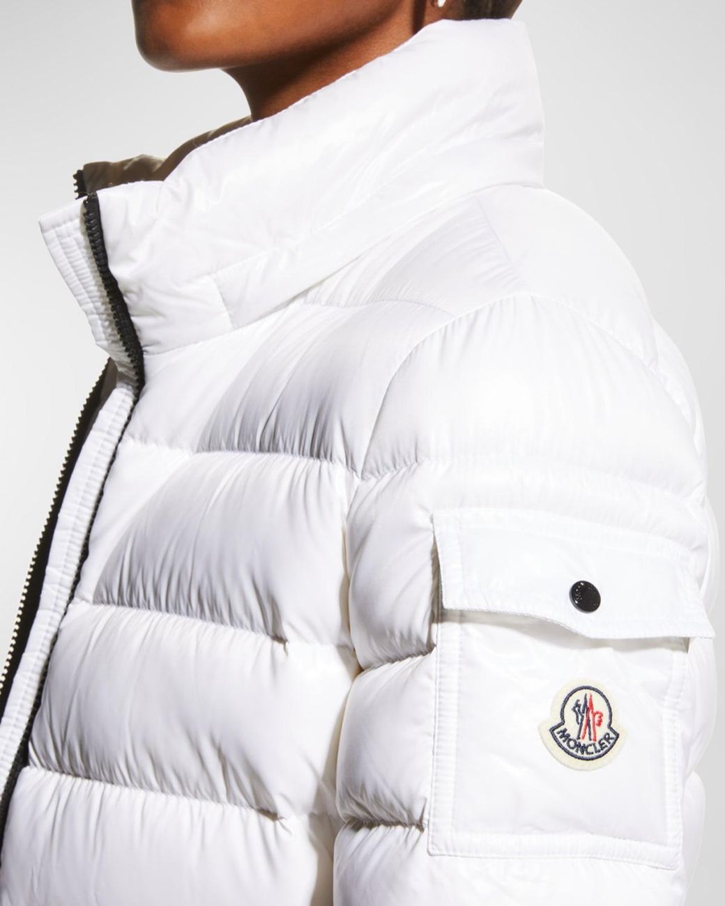 Moncler Bady Puffer Jacket in White | Lyst