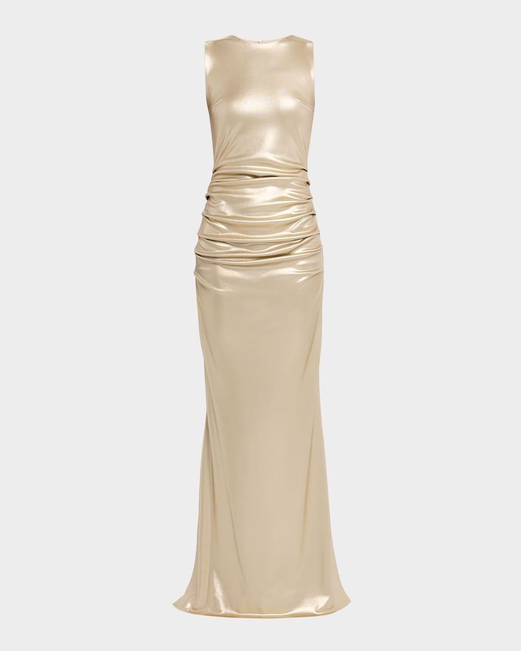 La Petite Robe Di Chiara Boni Zari Splendid Metallic Jersey Gown in ...