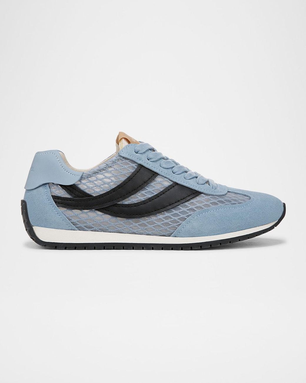 Vince Oasis Mixed Leather Net Retro Sneakers in Blue | Lyst